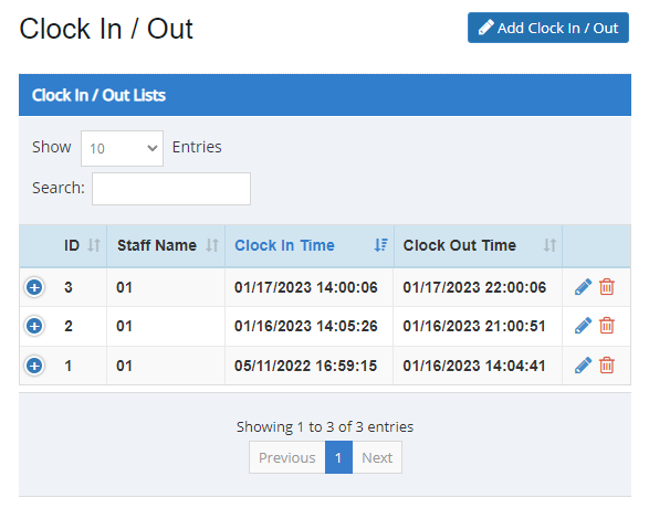 Managing Timesheet Entries