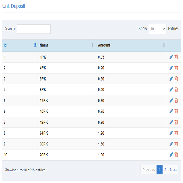 How to Setup Bottle Deposit